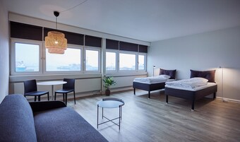 Quarto Twin, vista para o mar
