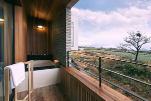 Estúdio, vista para o oceano (Hotel Type) | Roupas de cama premium, edredons de pluma, quartos à prova de som