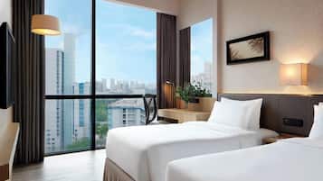 Quarto superior | 1 quarto, cofres nos quartos, escrivaninha, cortinas blackout