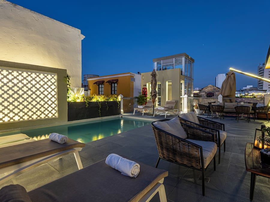 Terraço no piso superior