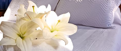 Quarto casal empresarial | Wi-Fi de cortesia, roupa de cama