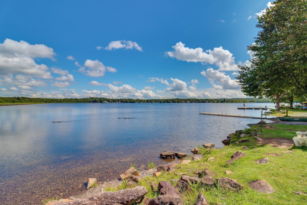 Deck, Fire Pit & Pool Access: Pennsylvania Home! - Pocono Mountains, PA
