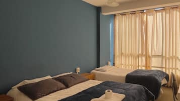 Quarto família | 1 quarto, roupas de cama antialérgicas, edredons de pluma