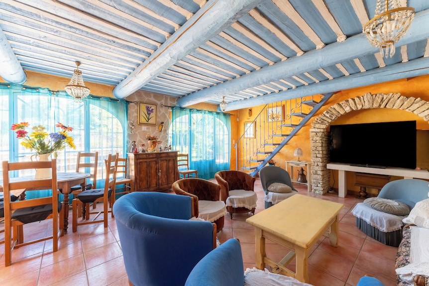 Bastide Les Basses Royères Avec Vue Sur Les Montagnes, Wi-fi Et Climatisation - Gordes