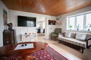 Apartamento Standard | Sala | Televisor de ecrã plano de 40 polegadas com canais por cabo