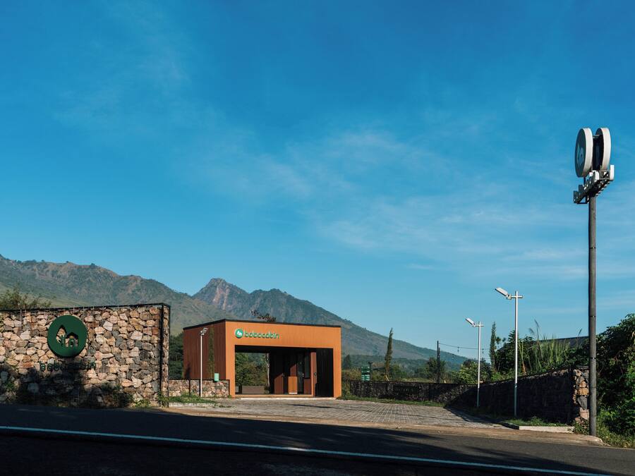 Entrada do alojamento