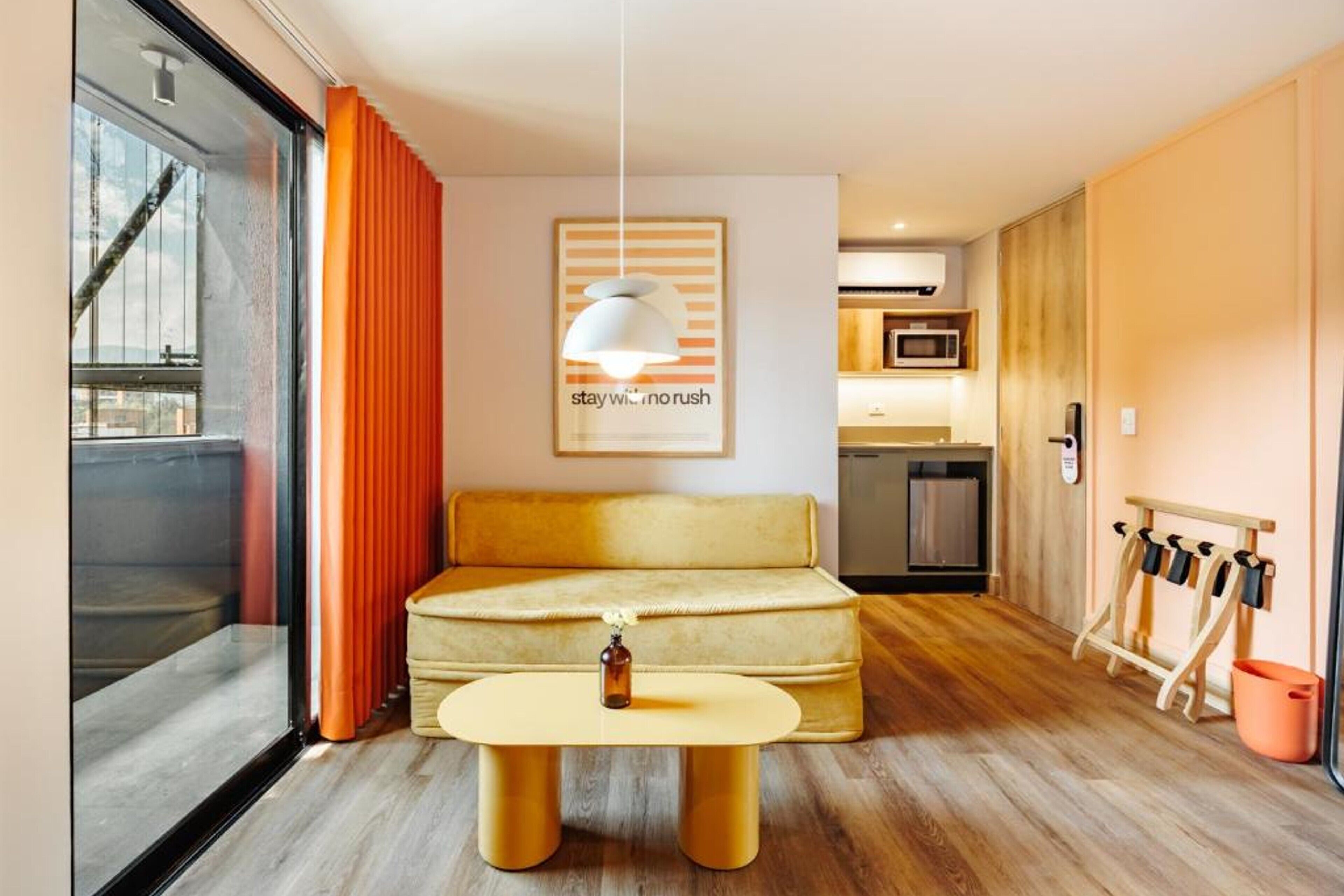 Apartamento família, 1 cama King e sofá-cama, sacada | Terraço/pátio