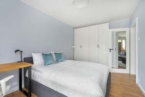 Apartamento, 1 quarto, varanda | 1 quarto, roupa de cama fornecida
