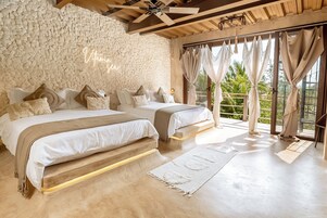 Quarto Comfort, 2 camas queen-size, terraço, vista para a piscina