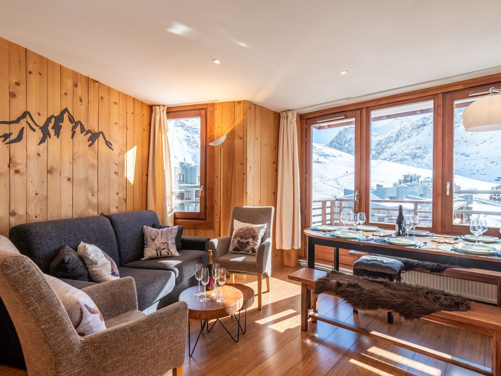 Confortable Appartement Pour 8 Personnes Avec Wifi, Tv Et Balcon - Lac de Tignes