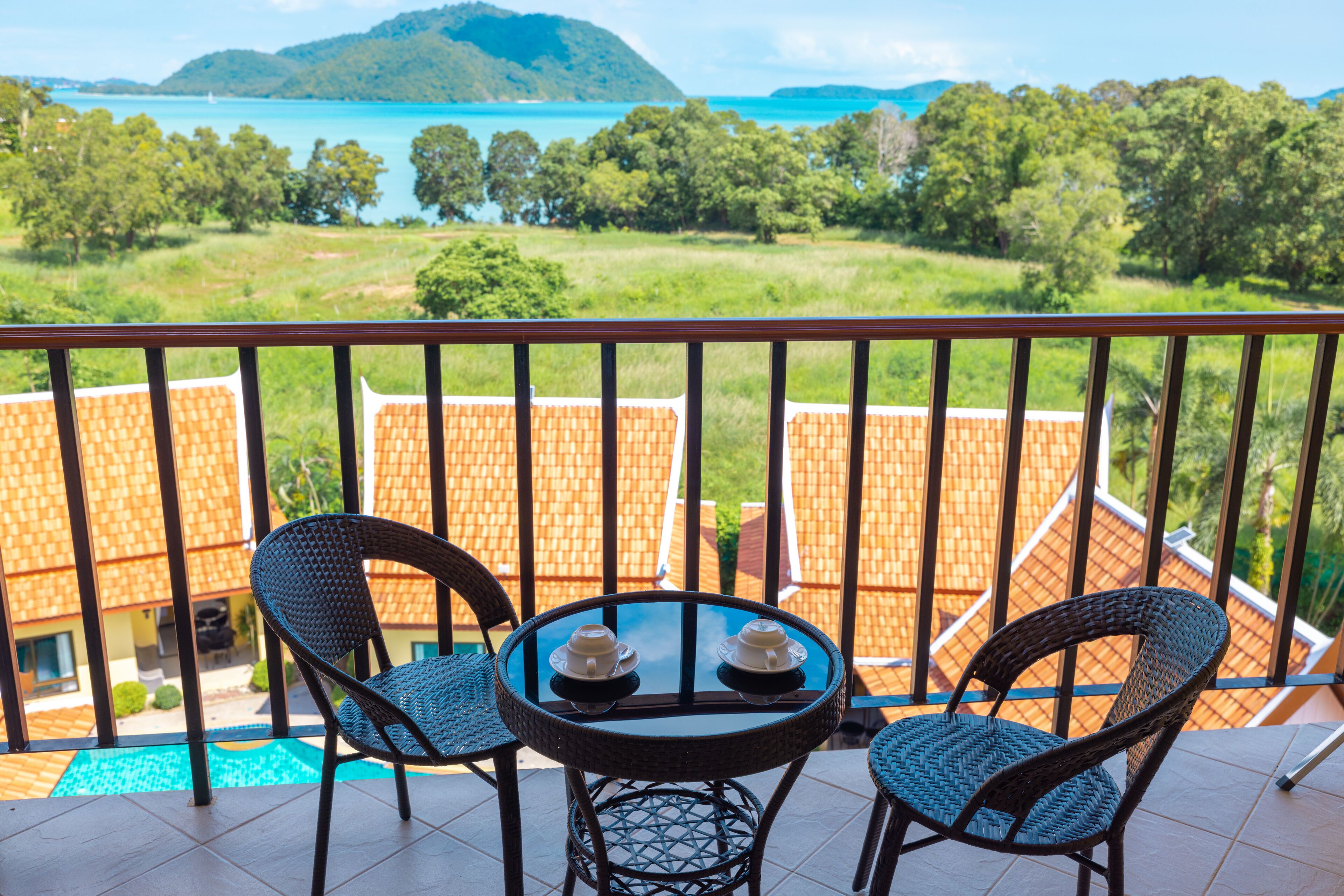 Quarto Twin Deluxe, 2 camas de casal, vista para o mar | Roupa de alta qualidade, edredões de penas, quartos insonorizados 