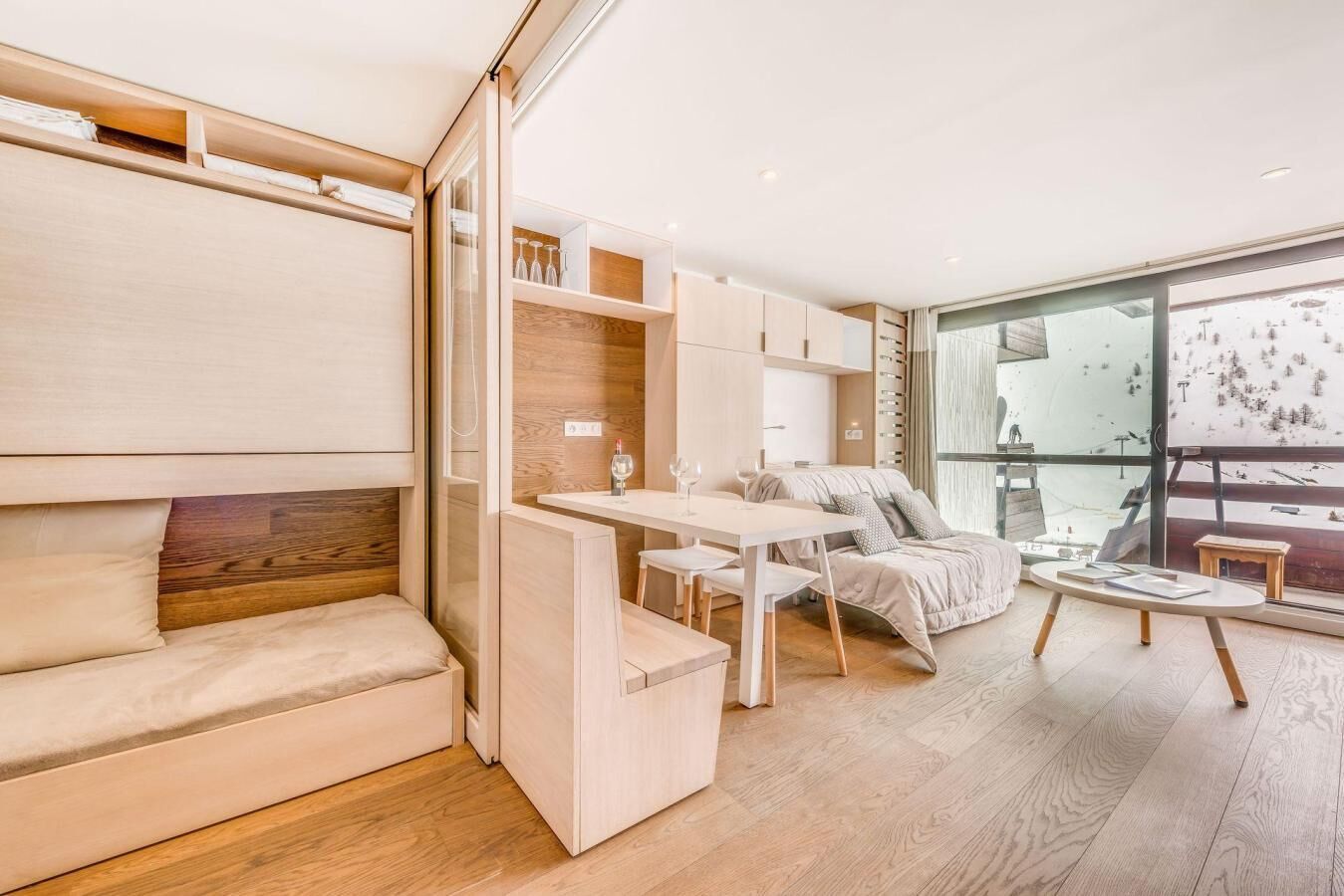 10m From Resort Center, 7th Floor, View Lake, Balcony, Tv, Ski Locker, 28m², Tignes - Tignes