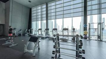 Apartamento luxo | Fitness no quarto