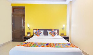 Quarto Deluxe | Lençóis de algodão egípcio, roupa de alta qualidade, cofre no quarto 