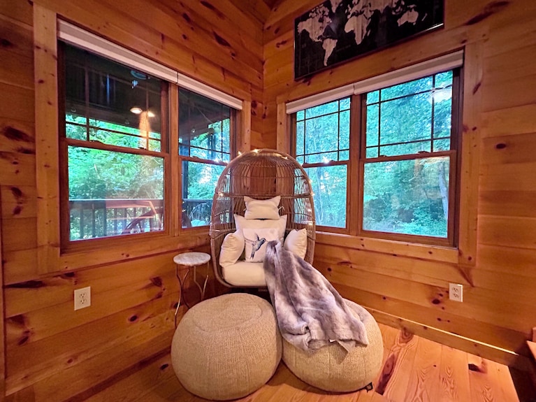 Hot Tub Fireplace Private Cabin Dogs Ok 15 Min To Dt & Biltmore Winter View - Asheville, NC