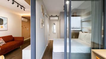 Apartamento | 1 quarto, cortinas blackout, Wi-Fi de cortesia, roupa de cama