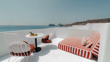 Sunset Suite Sea View | Vista da varanda