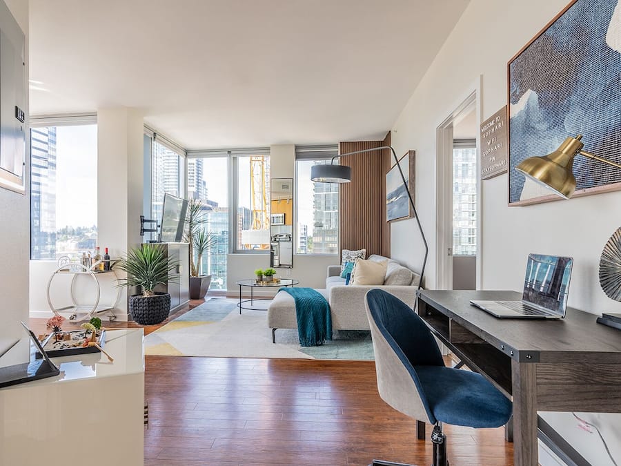 Apartamento panorâmico | Área de estar