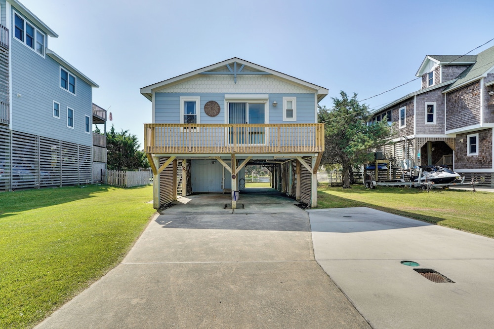 Frisco Coastal Paradise W/ Boat Dock & Water Views - Frisco Beach, NC