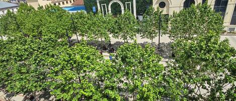 Apartamento Design, 1 cama queen-size e sofá-cama | Varanda