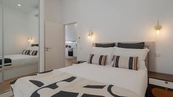 Apartamento Cidade, 1 cama queen-size e sofá-cama, não fumadores | 3 quartos, secretária adequada para computadores portáteis