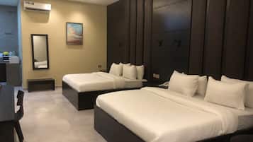 Quarto Familiar, 2 camas queen-size | 1 quarto, lençóis de algodão egípcio, roupa de alta qualidade