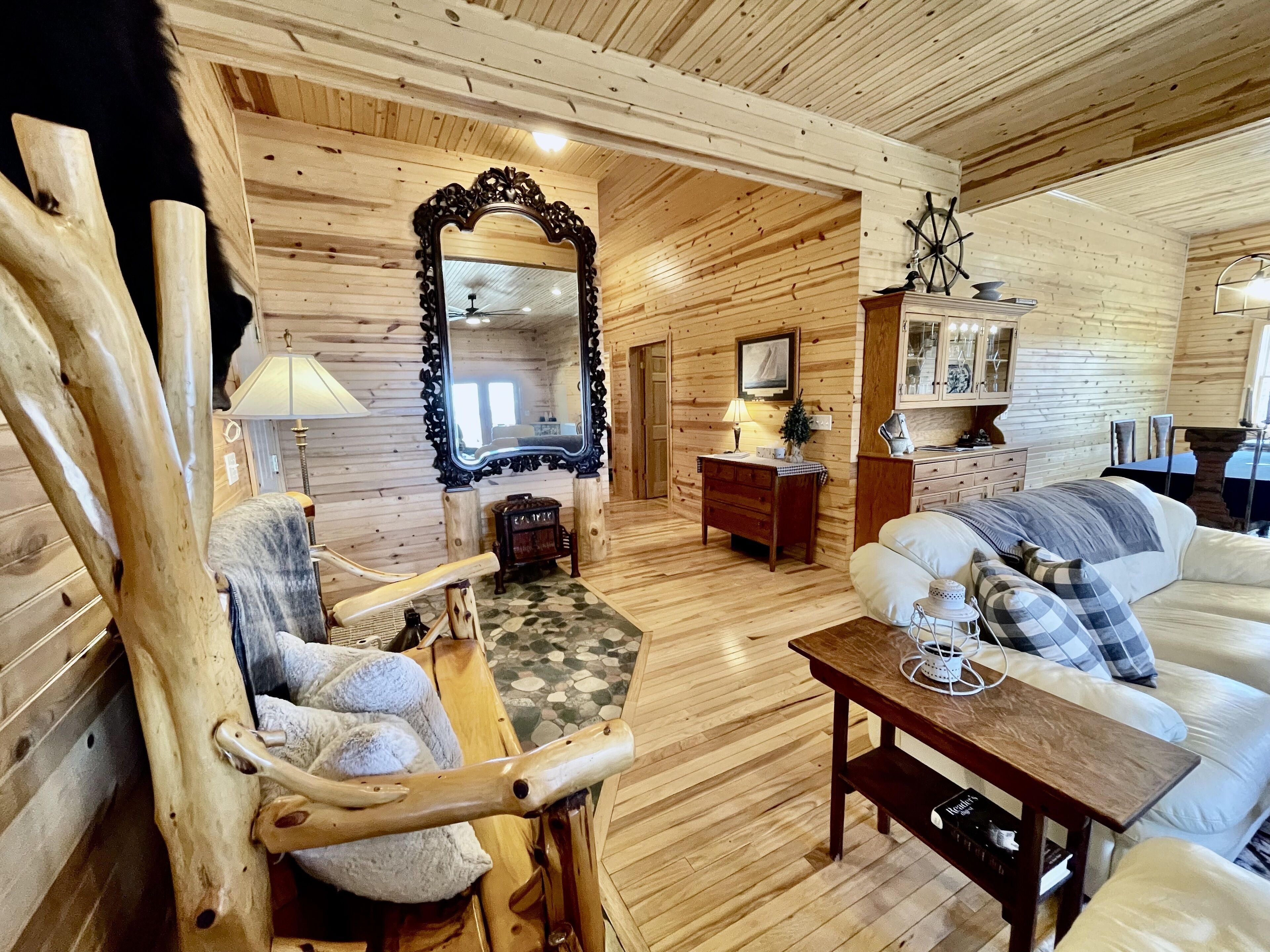 4bd/5ba Luxe Log Cabin - Sunset View Of Torch Lake, Hiking Trails, Premier Golf - Torch Lake, MI