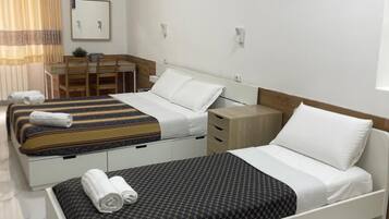 Roupa hipoalergénica, com mobília individualizada