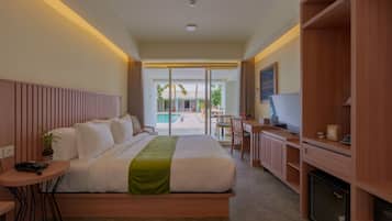 Suíte júnior, 1 cama Queen | 1 quarto, escrivaninha, ferros/tábuas de passar roupa, Wi-Fi de cortesia