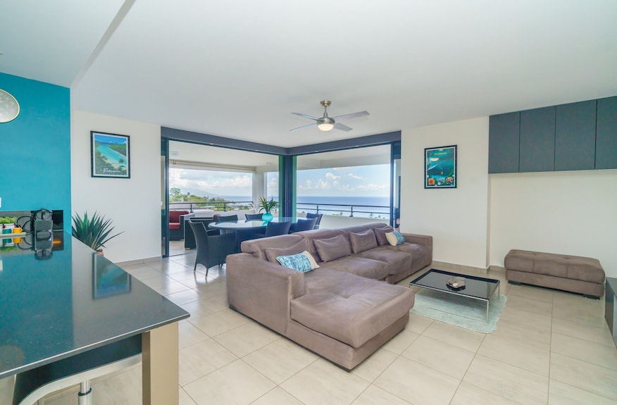 Kaili Ocean View Luxury 2br Ac Throughout Fiber Wifi & Pool Close City & Airport - Tahiti
