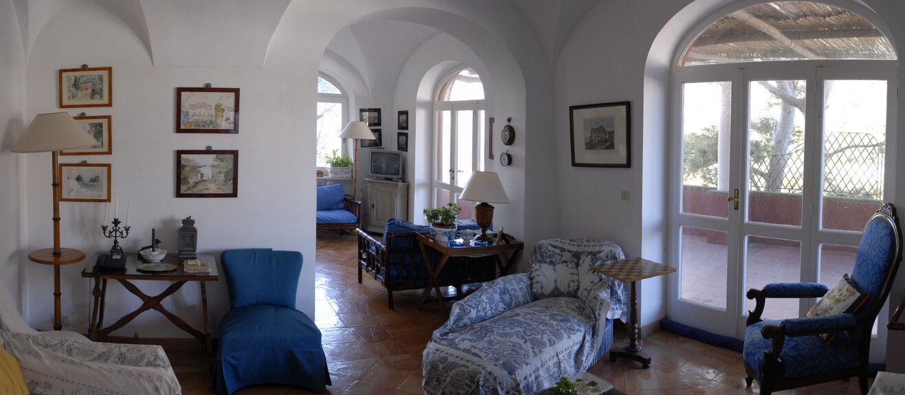 Villa Storica 1920 Con Giardino Di Limoni E Palme Con Vista Sul Mare - Капри