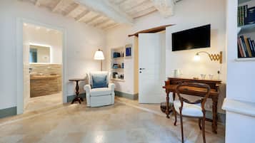 Quarto Deluxe | 1 quarto, lençóis italianos Frette, roupa de alta qualidade