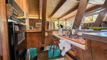 Cabana de Madeira Básica | Cozinha privada | Uma chaleira elétrica