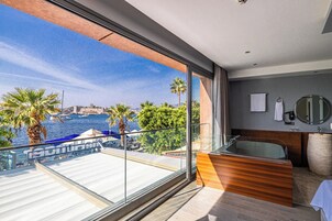 Suite-Estúdio Superior | Roupa de alta qualidade, camas de colchão viscoel ástico 