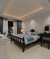 Quarto casal superior | Camas com colchões pillow-top, cofres nos quartos