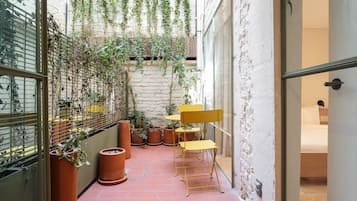 Apartamento conforto | Terraço/pátio