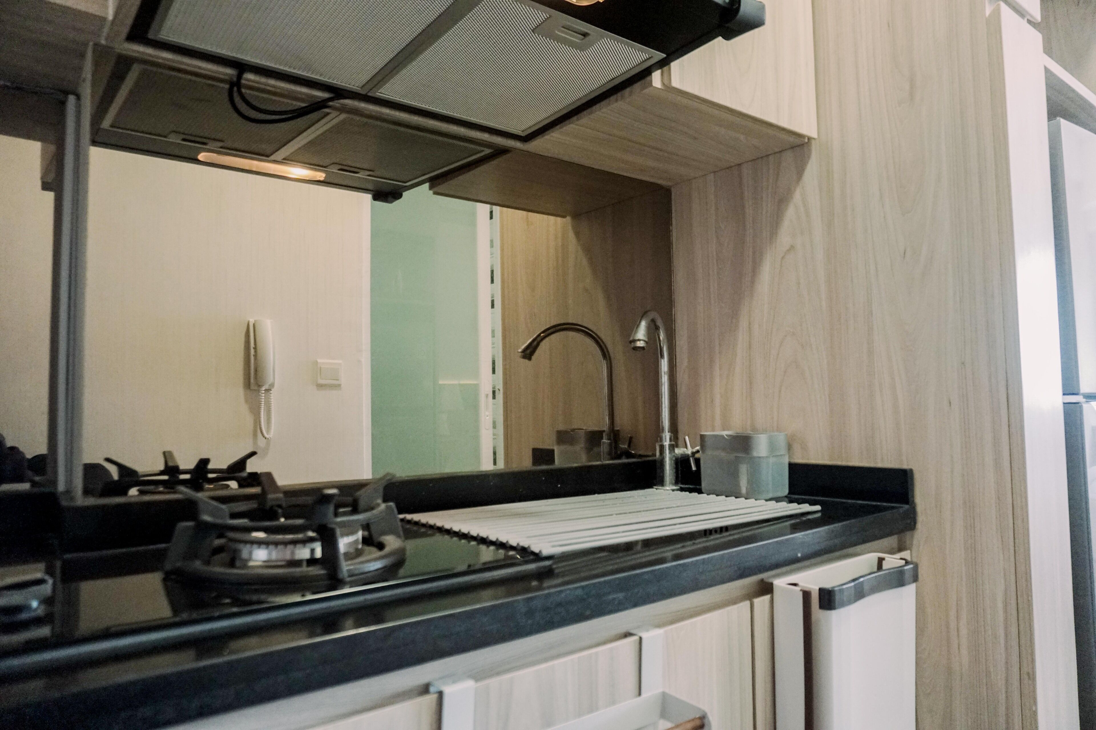 Estúdio | Cozinha privada | Um frigorífico/congelador grande, uma placa de cozinha 