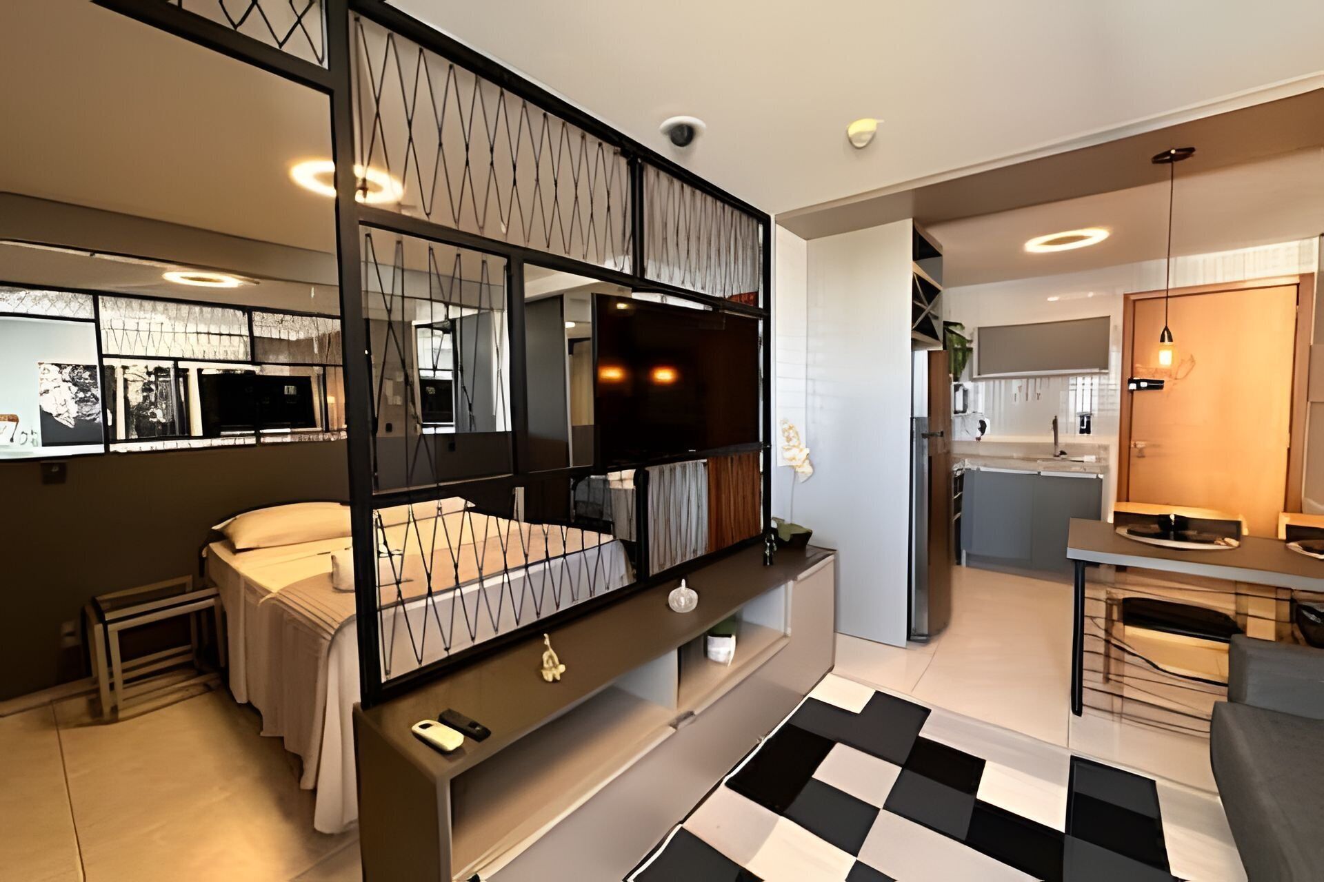 Apartamento | Cortinas blackout, Wi-Fi de cortesia, roupa de cama