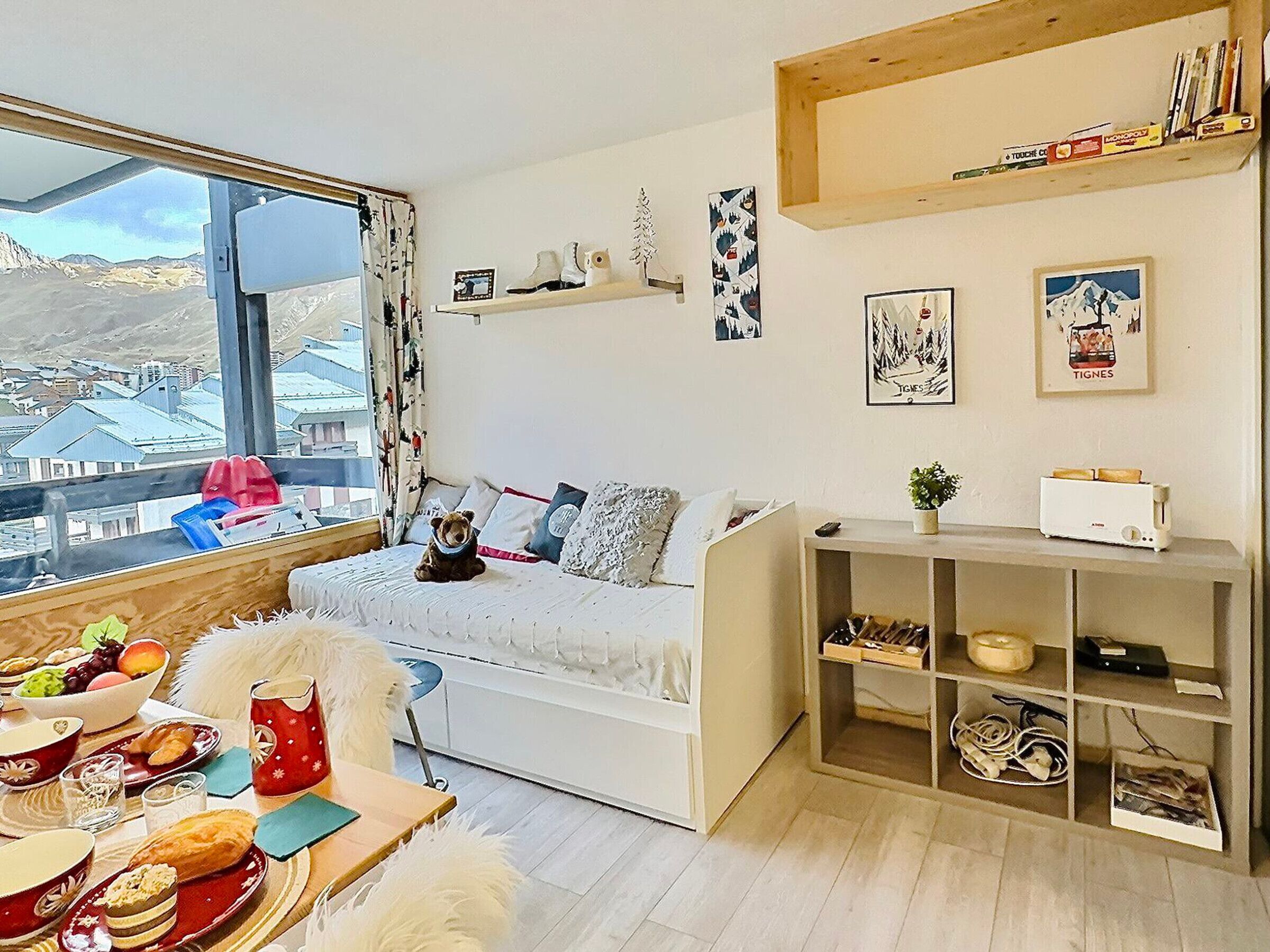 Studio Cabine Avec Balcon Sud à 5 Min Des Pistes, Wifi Inclus - Tignes