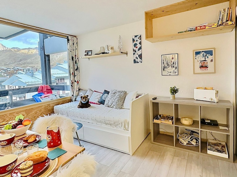 Studio Cabine Avec Balcon Sud à 5 Min Des Pistes, Wifi Inclus - Tignes