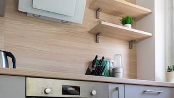 Apartamento (Apartman) | Cozinha privada | Geladeira grande, fogão, cooktop, lava-louças