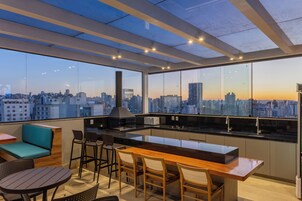 Terraço no piso superior