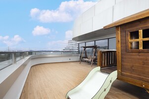 Estúdio, 1 cama King | Terraço/pátio