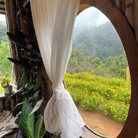 Suite-Estúdio Romântica, vista para a colina | Sala de estar
