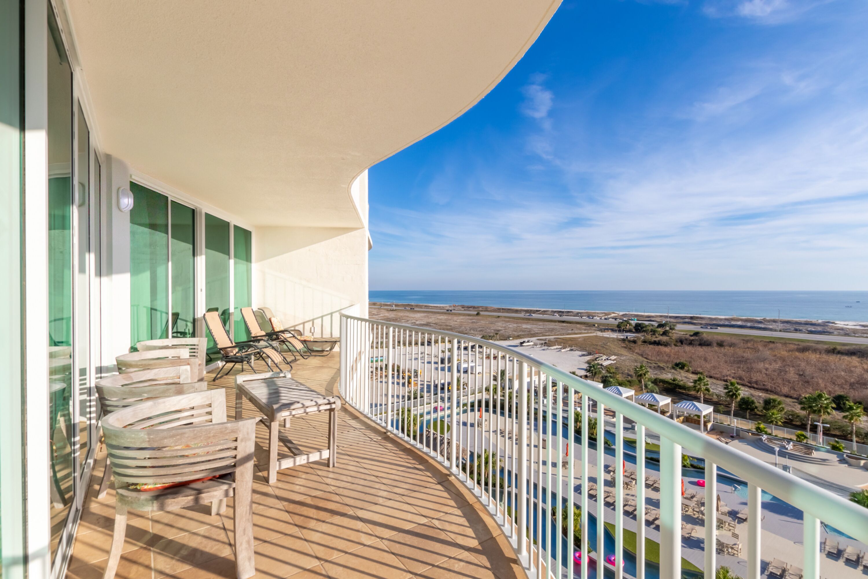 Apartamento Signature, 3 quartos, varanda, vista para a praia | Varanda
