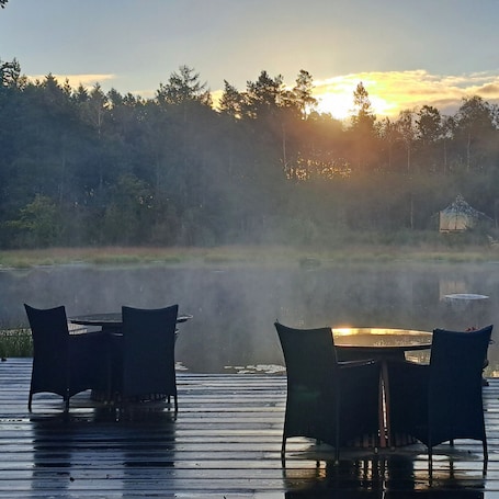 Terraço/pátio interior. Schellerup Gård