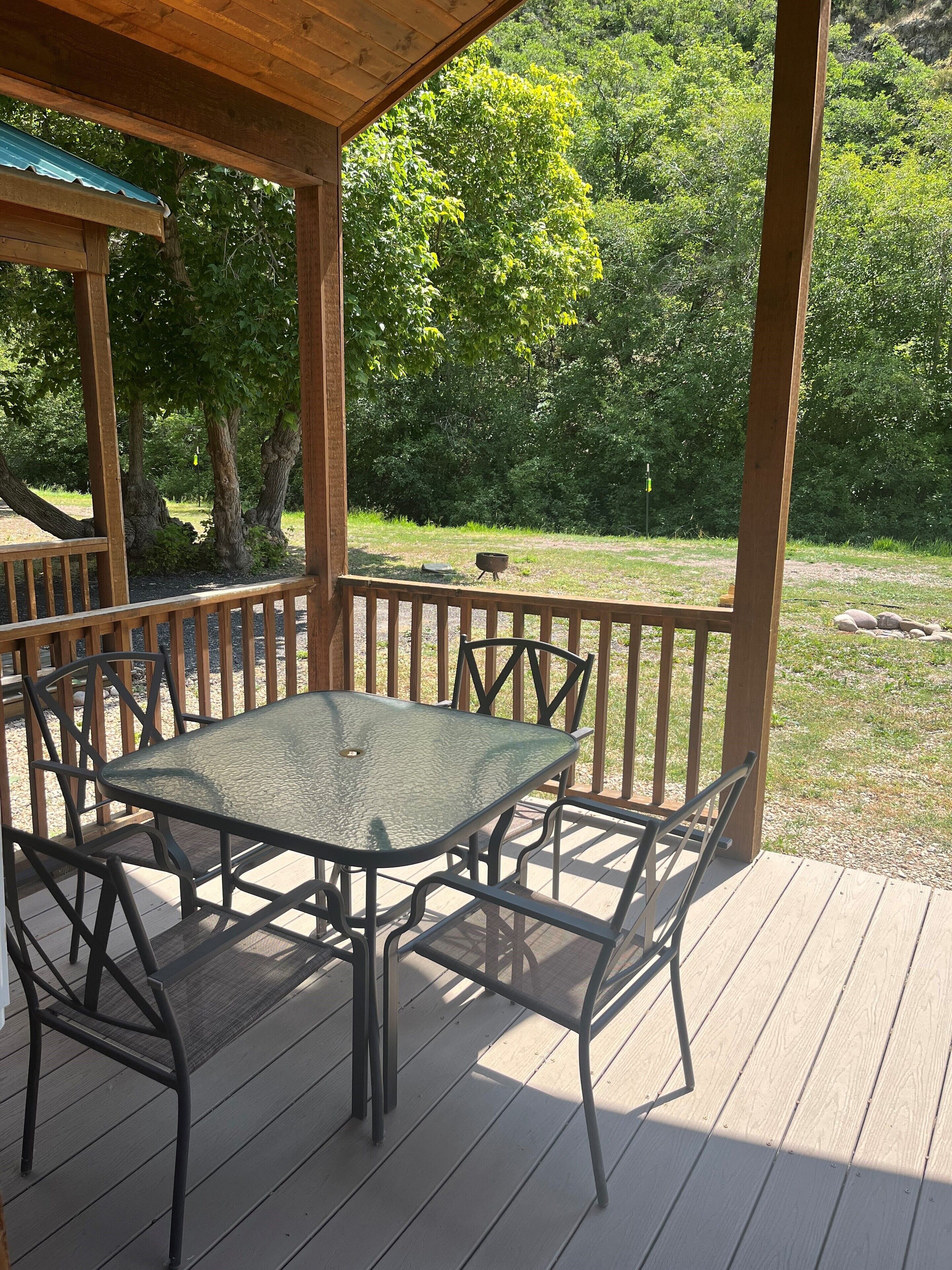 Cabana de Madeira Premium | Terraço/pátio interior