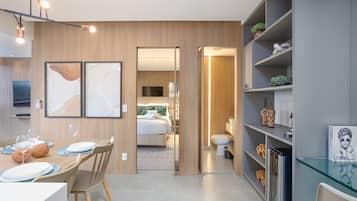 Apartamento | 1 quarto, secretária, Wi-fi grátis