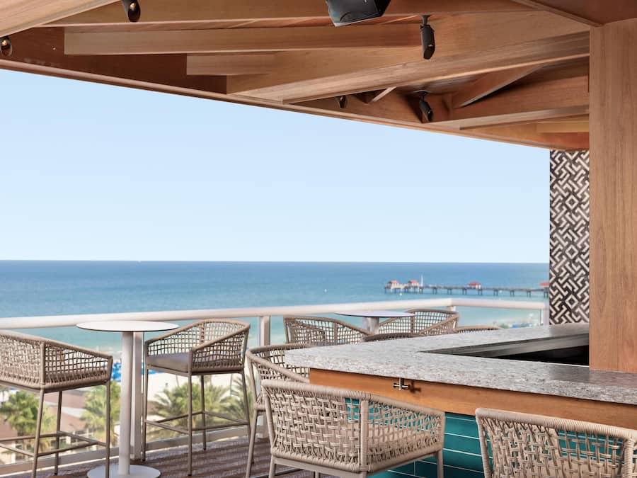 Terraço no piso superior