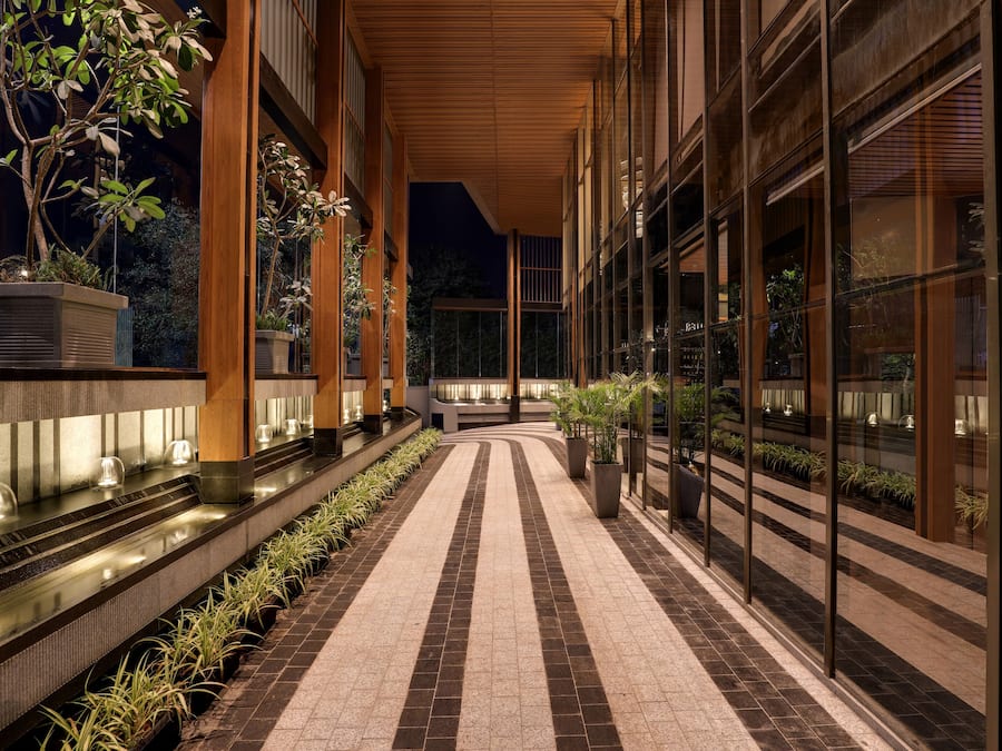 Entrada do alojamento